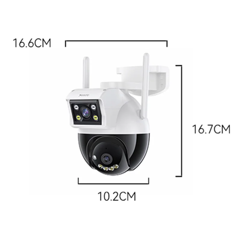 YESIDO KM12 Dual Lens HD Surveillance Camera 360 Degree Wireless WiFi 2 ...